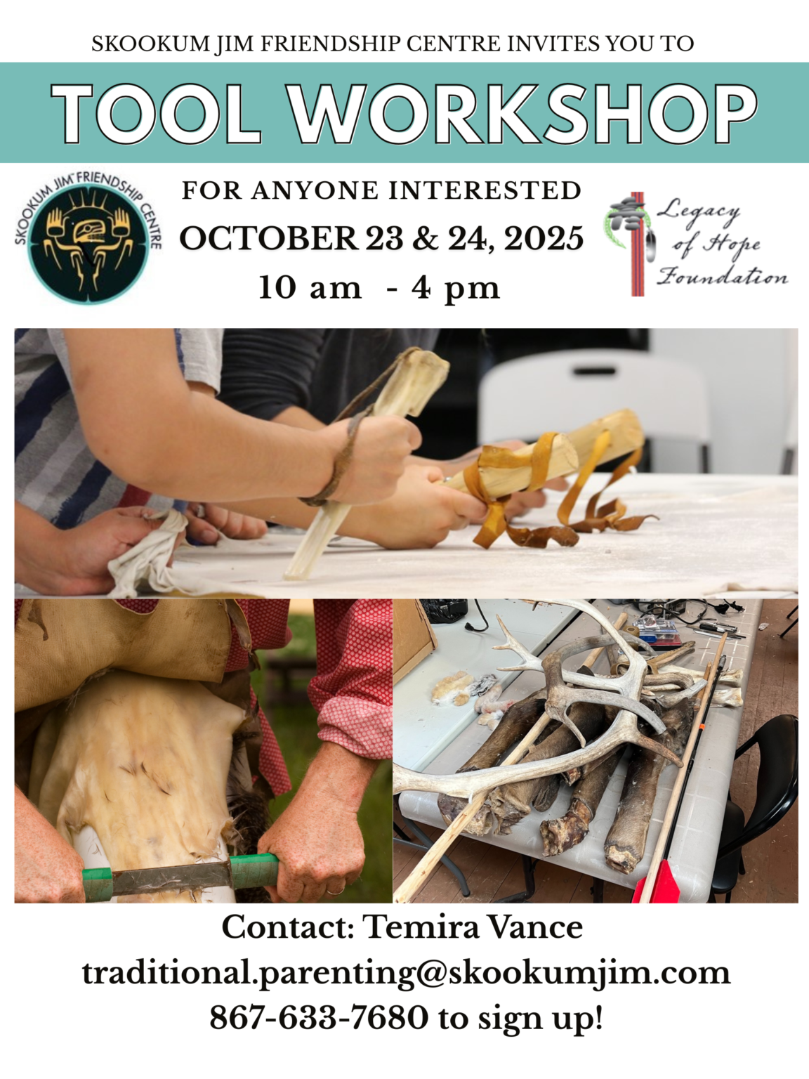 Tool Making Workshop Registration - Skookum Jim Friendship Centre